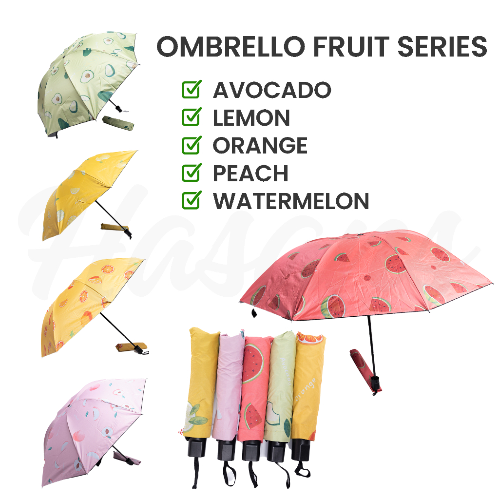 Jual Payung Mini / Payung Motif Buah / Payung Lipat / Payung Portable ...