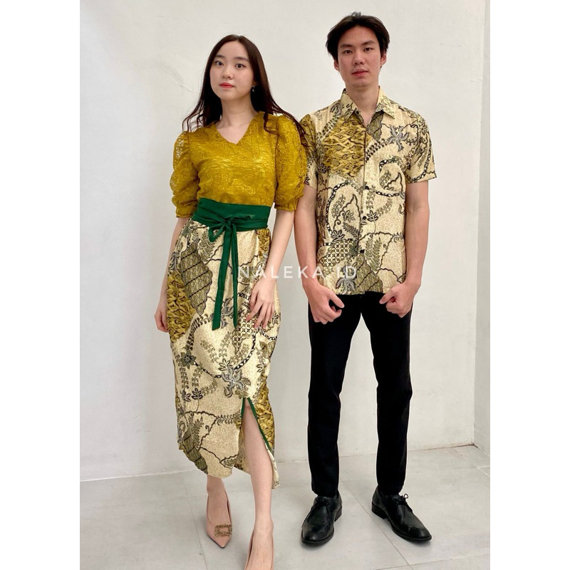 Jual (N333) dress batik , batik couple premium , batik brukat mewah, kemeja batik | Shopee Indonesia
