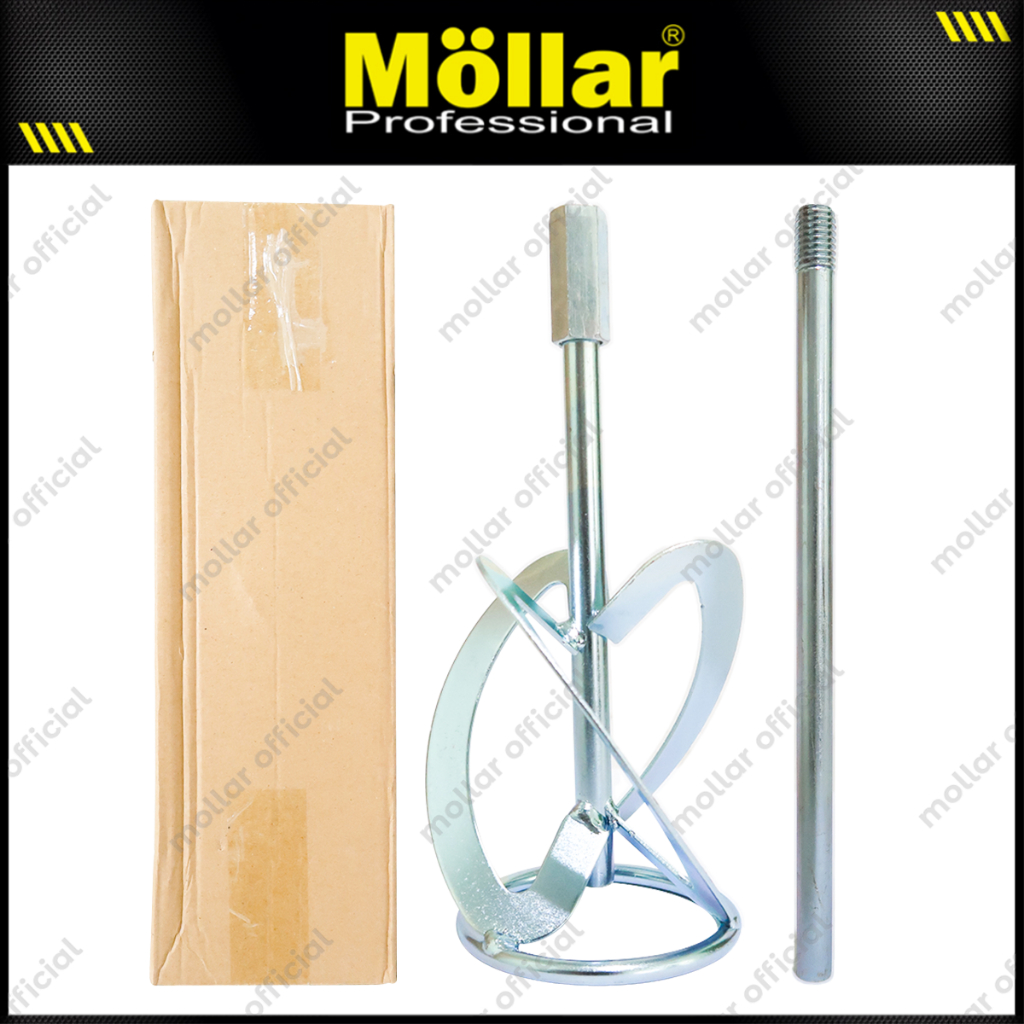 Jual MOLLAR Stik Pengaduk Cat Semen 400 mm Tongkat Alat Paint Mixer ...