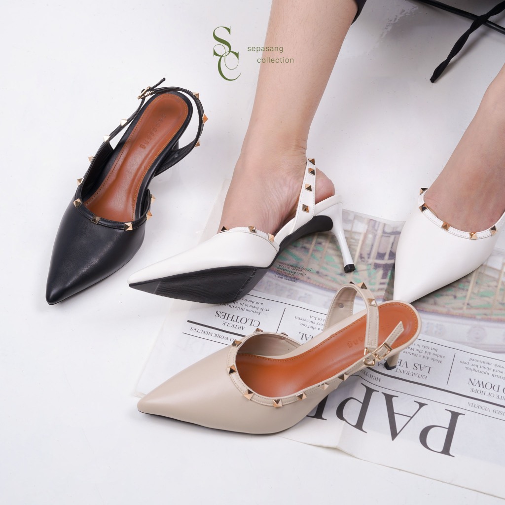 Jual Sepasang Collection Sava Mules Wanita Heels Hak 7 Cm | Shopee ...