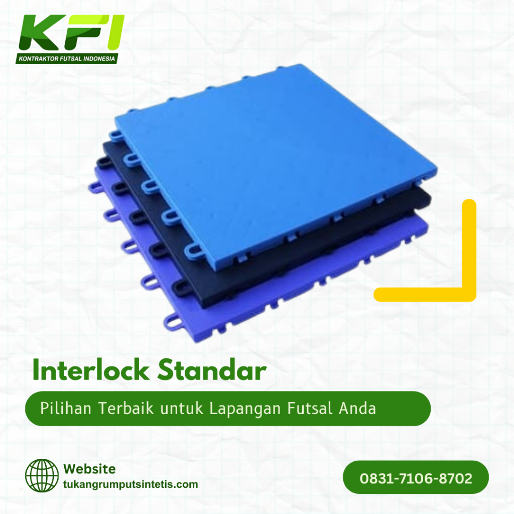 Jual Lantai Interlock Futsal Standart Untuk Lapangan Futsal Indoor Dari ...