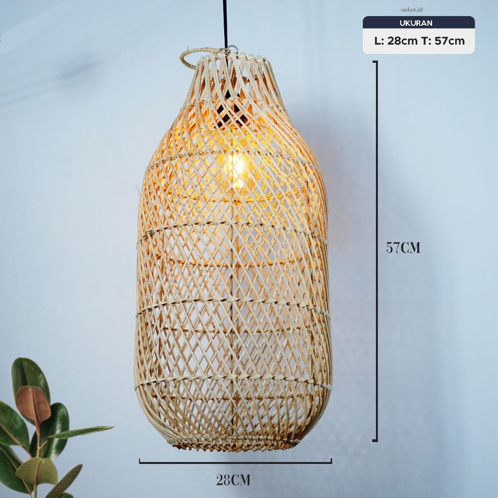 Jual GROSIR Kap Lampu Rotan / Lampion Rotan Banyak Model dan Ukuran ...