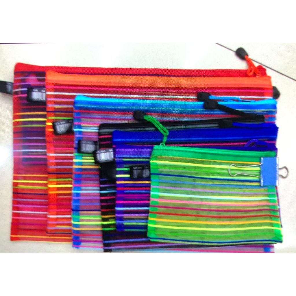 Jual Bag Folder Stripe | Zipper | Tempat folder | Map Document ...