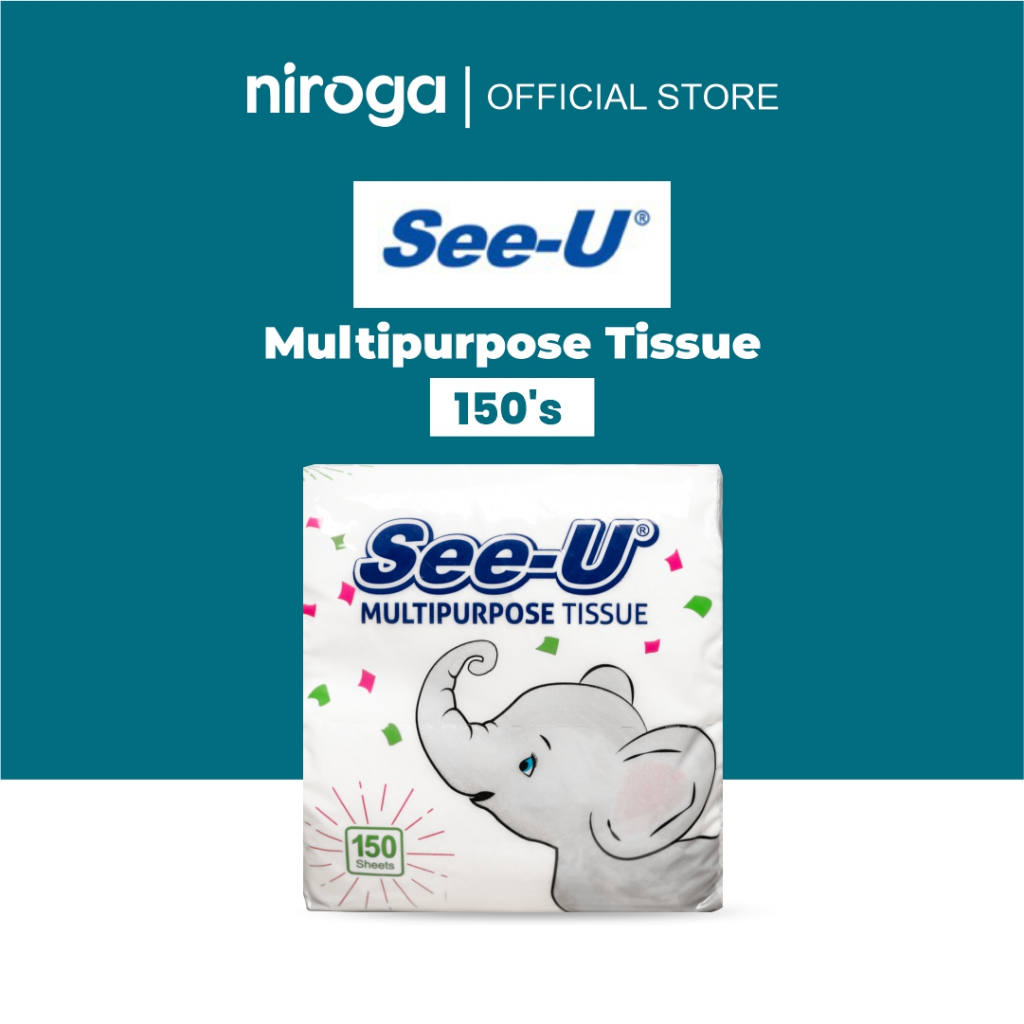 Jual See -U - Tissue Pop Up Gajah 150 Sheets (emboss) | Shopee Indonesia