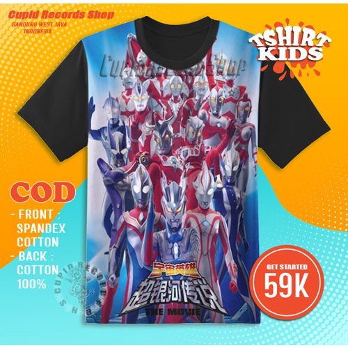 Jual Baju Anak Gambar Ultraman Movie Kaos Anime Ultramen 3D | Shopee ...