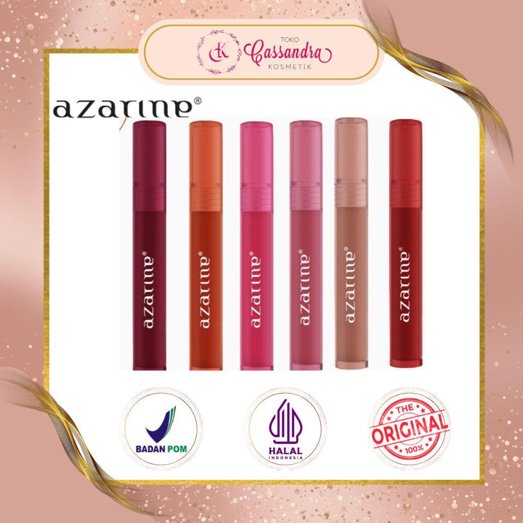 Jual AZARINE VELVETY LIPPIE CREAM | LIP CREAM MATTE | Shopee Indonesia