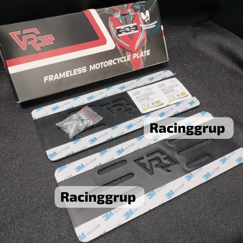 Jual FRAME PLATE DUDUKAN PLAT NOMOR UNIVERSAL FRAME PLAT NOMOR 1 SET ...