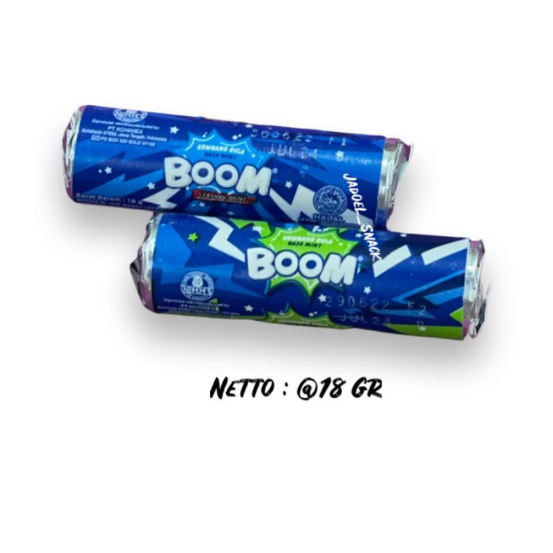 Jual Permen Boom Roll 18 Gr Rasa Strong Mint | Shopee Indonesia