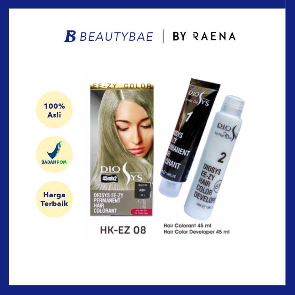 Jual Diosys Hair Colour 08 Ash | 100 ml | Shopee Indonesia