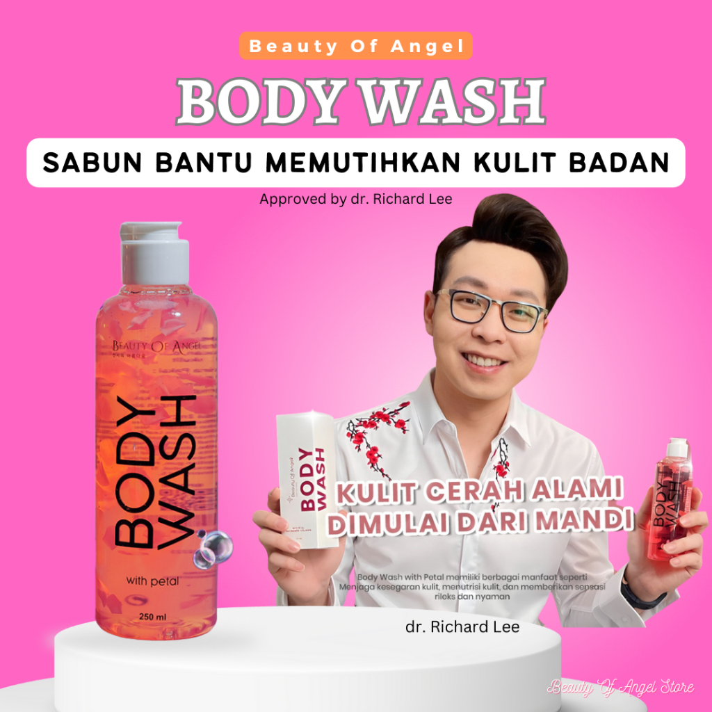 Jual Beauty Of Angel Body Wash Sabun Mandi Cair Pemutih Badan 250 ml ...