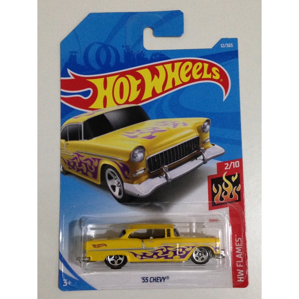 Jual Hot Wheels HW Hot Wheels 2018-012 Yellow - '55 Chevy | Shopee ...