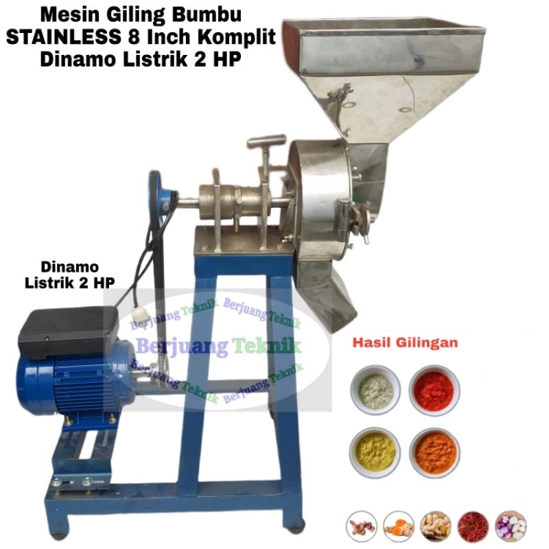 Jual Mesin Giling Bumbu, Cabe, Bawang, Jahe, Lengkuas, Kunyit, dll ...