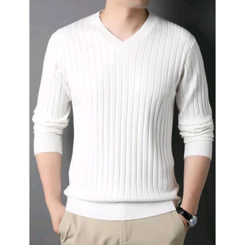 Jual Sweater Rajut Katun Salur Keren Berkualitas/ 8 ukuran | Shopee ...