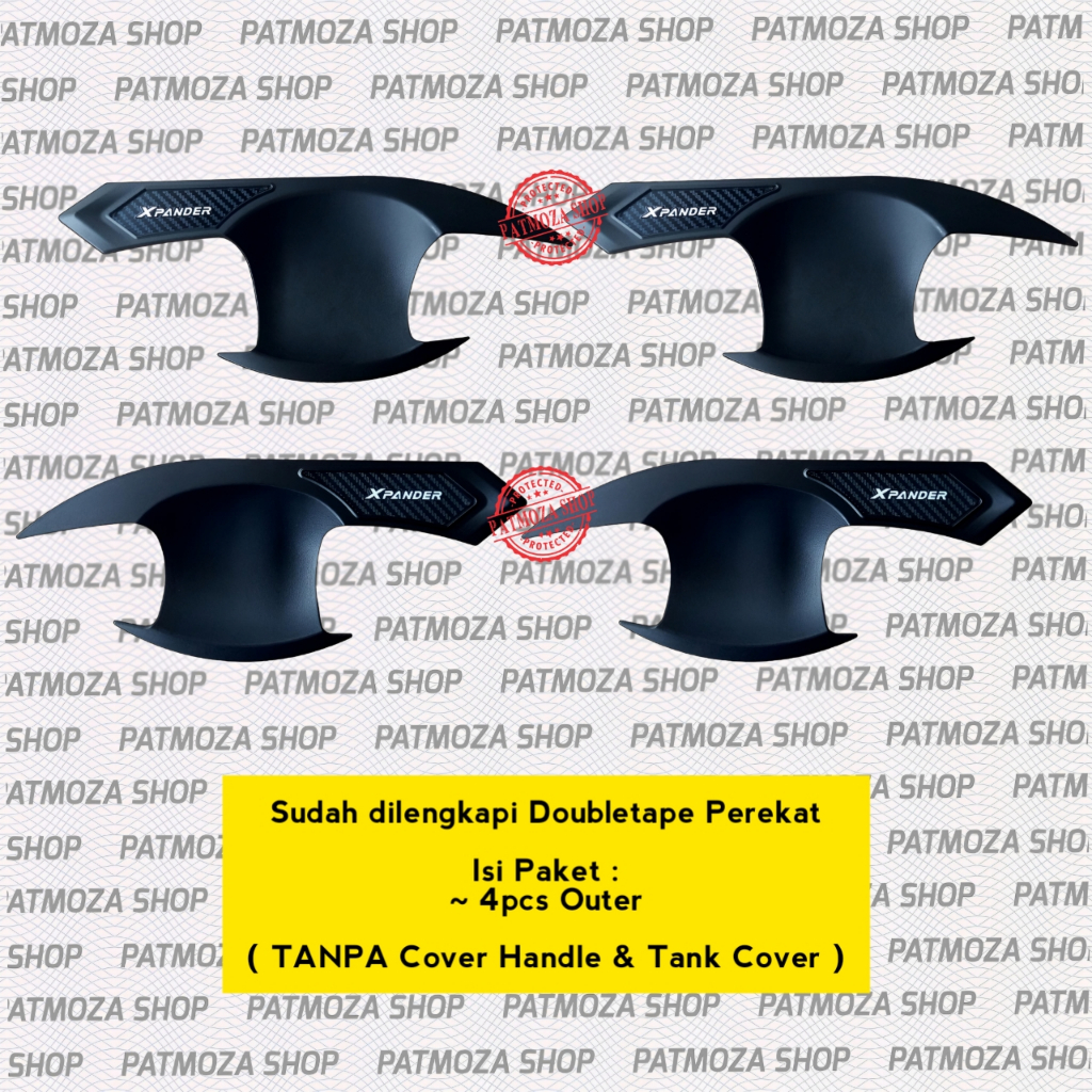Jual PAKET XPANDER COVER HANDLE OUTER & TANK COVER PREMIUM BLACK DOFF ...