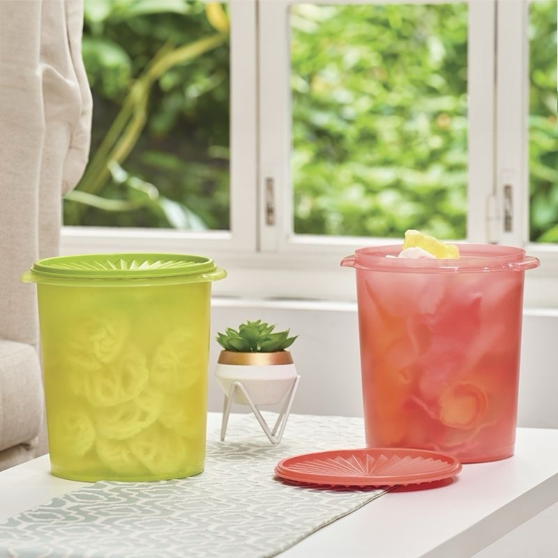 Jual Toples krupuk Tupperware, Toples 5L , Maxi Canister Tupperware ...