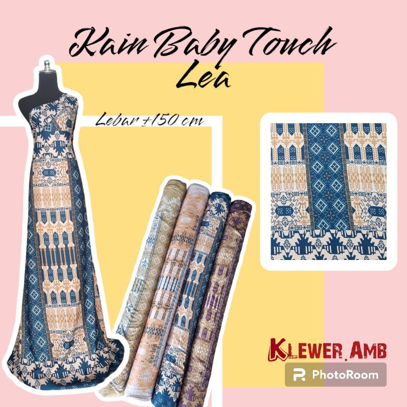 Jual Bahan kain Baby touch babytouch halus motif Lea/kain batik murah ...