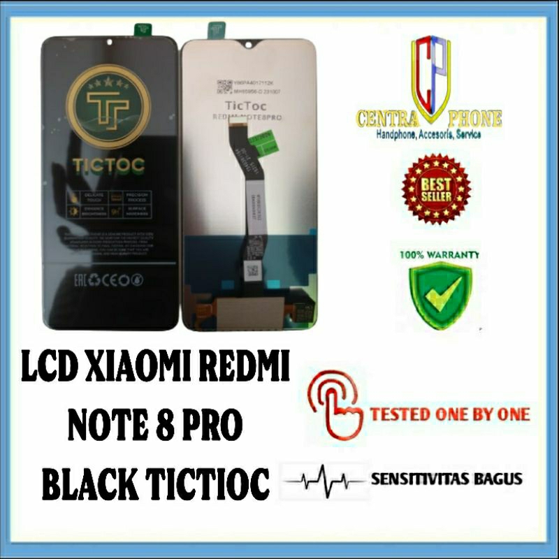 Jual LCD XIAOMI REDMI NOTE 8 PRO BLACK TICTOC | Shopee Indonesia