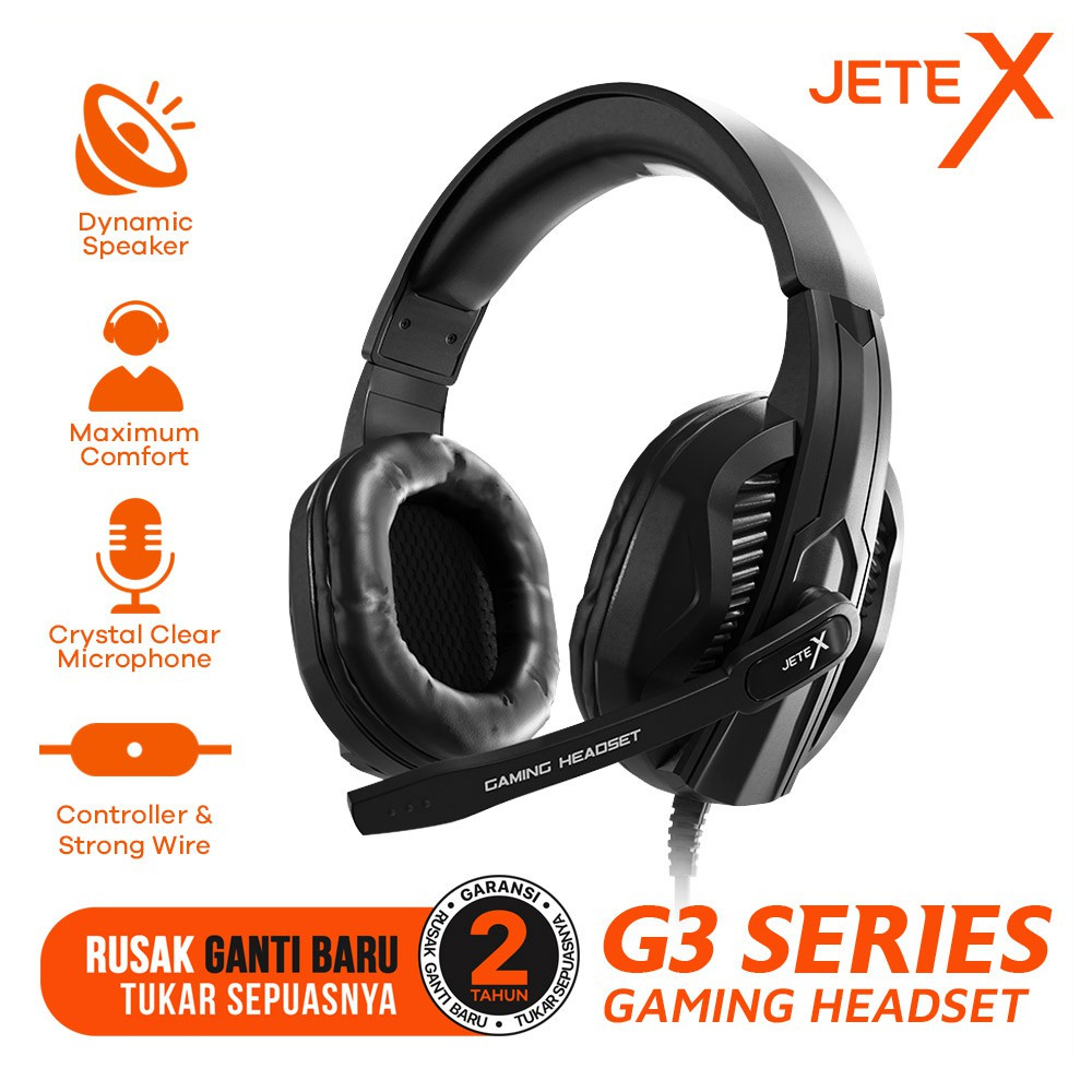 Jual JETE X G3 Headset Gaming Headphone Gaming with Noise Cancelling ...