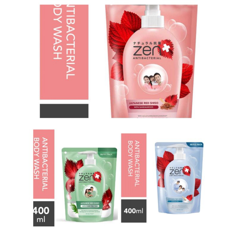 Jual ZEN Antibacterial Sabun Cair 400ml | Shopee Indonesia
