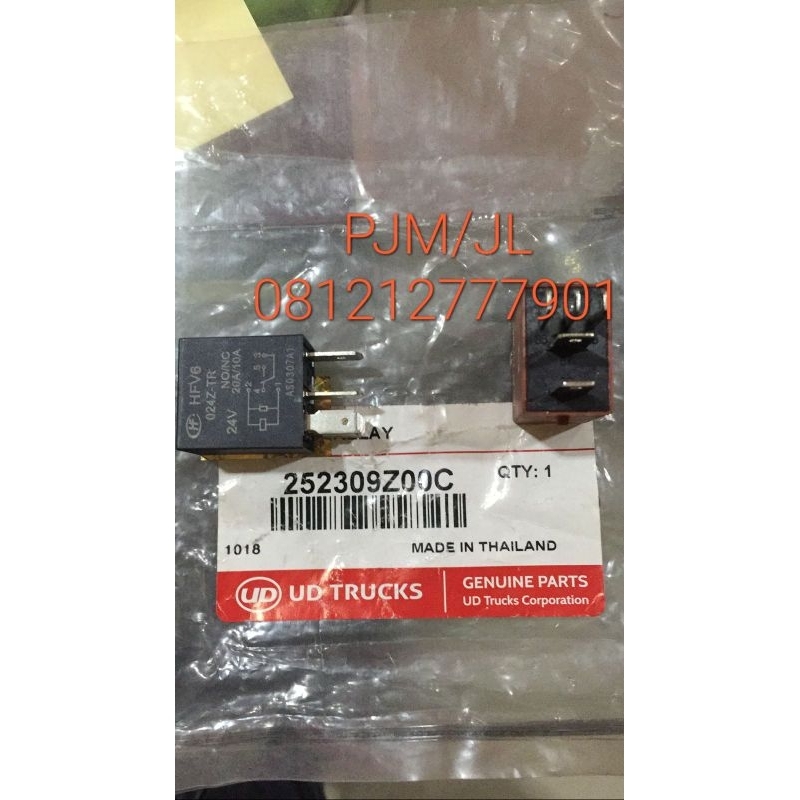Jual RELAY HEAD LAMP NISSAN UD TRUCK QUESTER KAKI 5 .25230-9Z00C ...