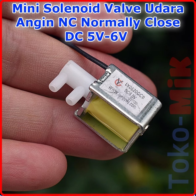 Jual Mini Solenoid Air Valve Kran Angin Udara Selenoid NC DC 5V-6V ...