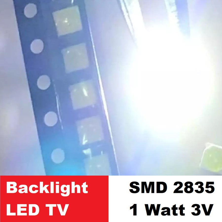 Jual SMD Chip 2835 1W 1 Watt Cool Cold White Putih LED TV Backlight ...