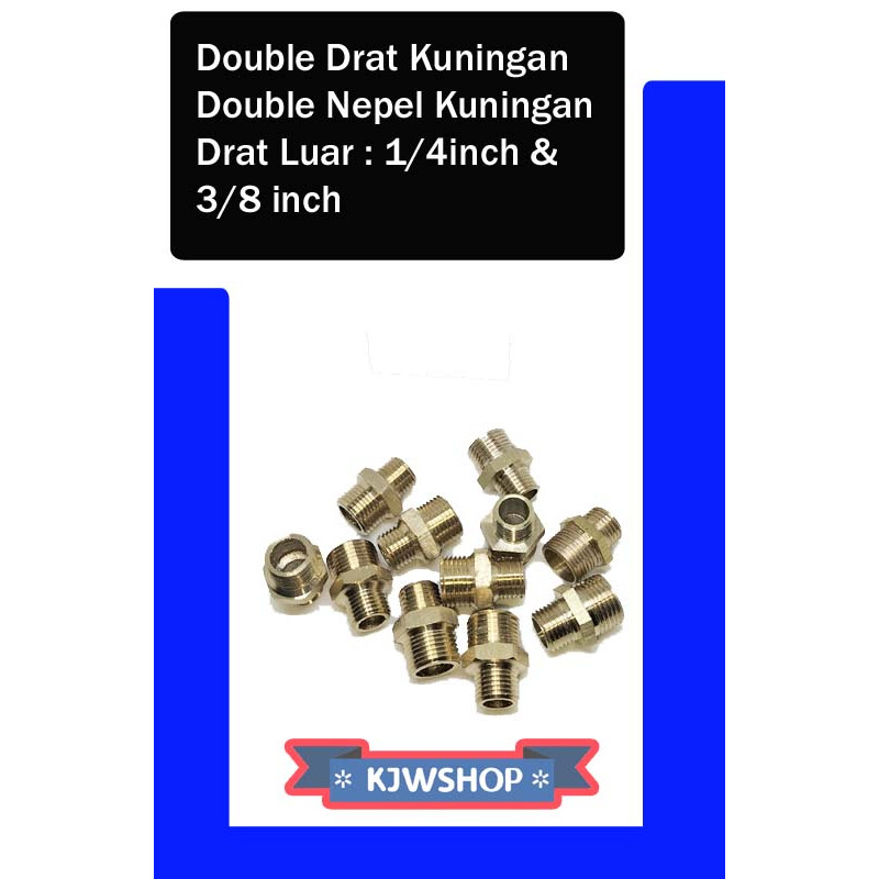 Jual Fitting Pipa Kuningan Fiting Pipa Kuningan Brass Double Naple ...