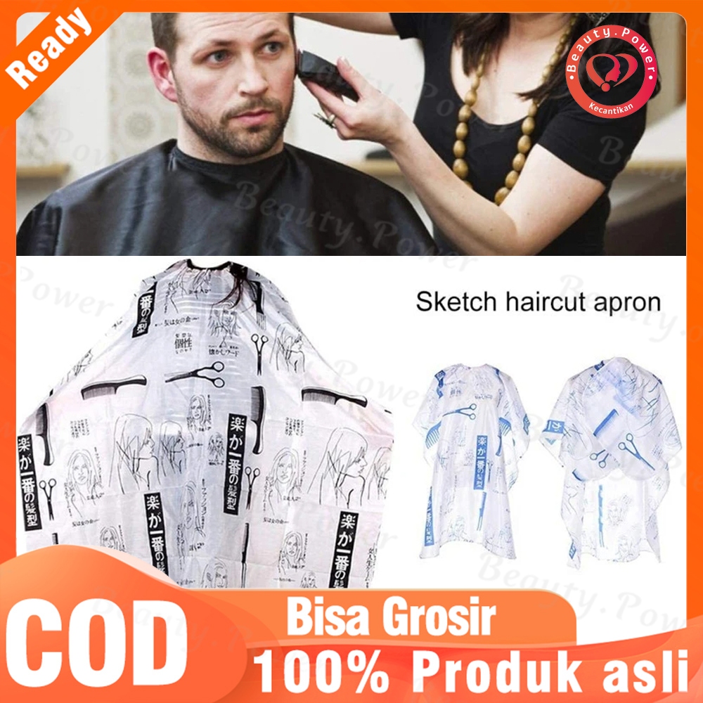 Jual Courtier Jubah Apron Pangkas Rambut Salon Barbershop Cape | Shopee ...