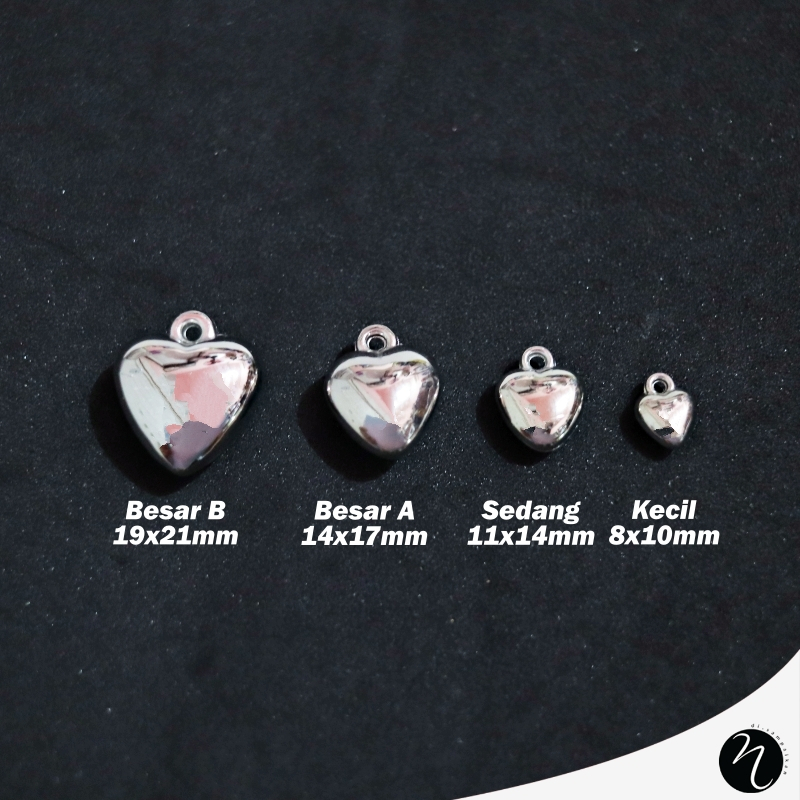 Jual Liontin Bentuk Hati / CCB Love Pendant Handmade DIY Perhiasan ...