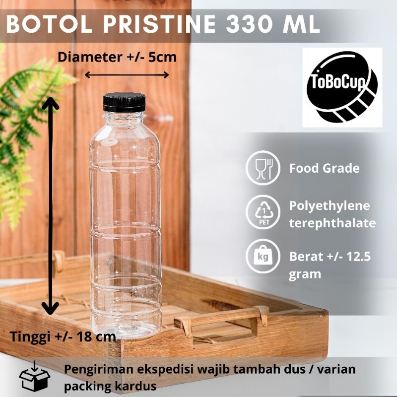 Jual ISI 25 PCS Botol Plastik 330 ML SN / Botol Pristine 330ml / Botol ...