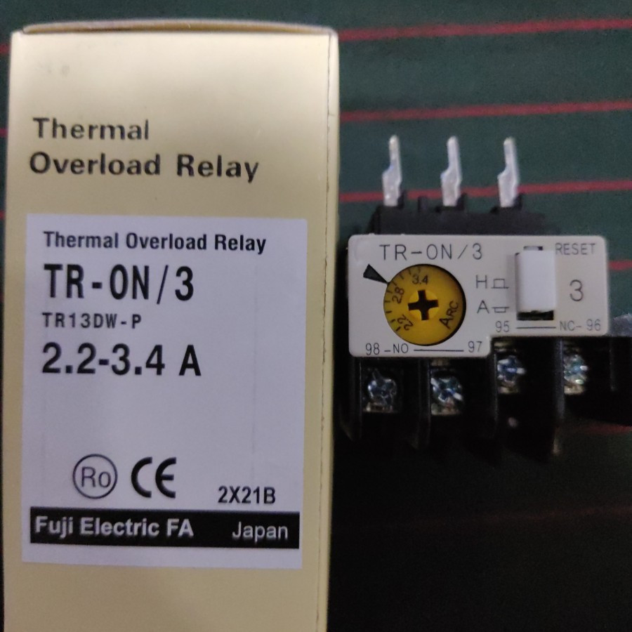 Jual Thermal Overload Relay TR-ON/3 Fuji Elektrik TR-0N/3 TR-0N TR-ON TOR | Shopee Indonesia