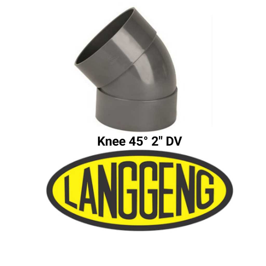 Jual Elbow 45° / Knee 45 Derajat PVC 2" DV | Shopee Indonesia