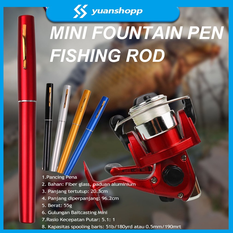 Jual 12.12 BRANDS FESTIVAL Set Pancingan Pulpen Mini Fishing Rod Pen ...