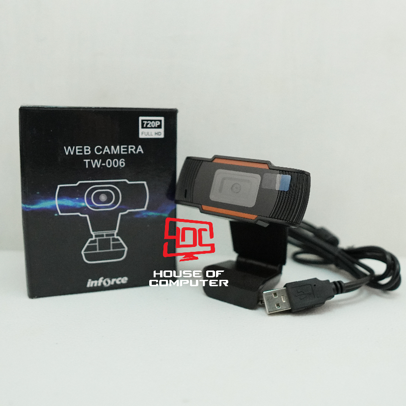 Jual WEBCAM INFORCE TW-006 720P HD USB + AUDIO MIC IN pc camera usb ...