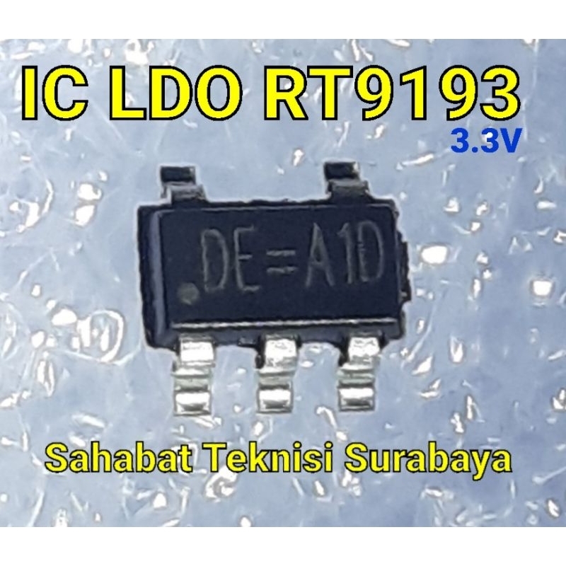 Jual ic RT9193-33GB RT9193 RT 9193 3,3V SOT-23 ic DE=A1D IC LDO | Shopee Indonesia