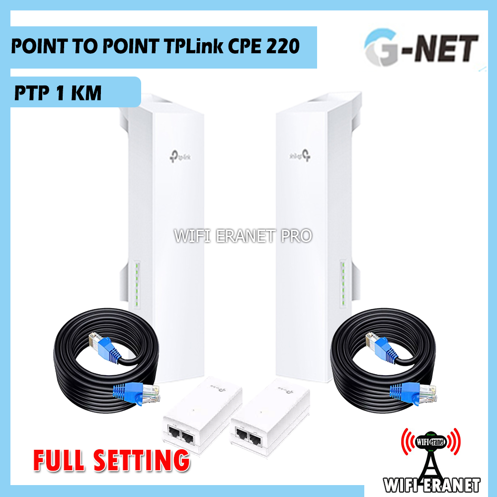 Jual Paket Point to Point TP Link CPE 220 full setting | Shopee Indonesia