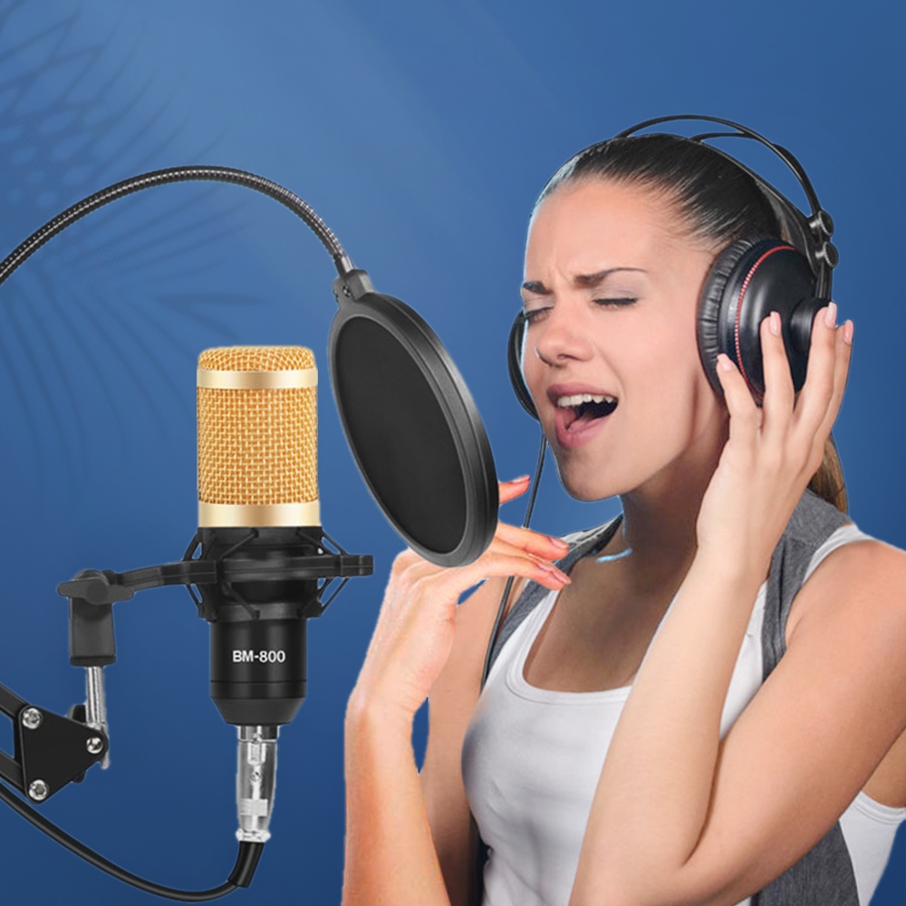 Jual Mikrofon Mic Mik Kondenser Studio Untuk Podcast Youtube Rekaman ...