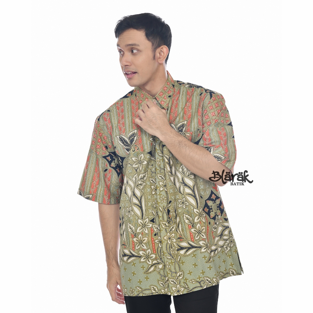 Jual BLARAK - Hem Batik Pria Trikot Warna Soft Gulshan Hijau | Shopee ...