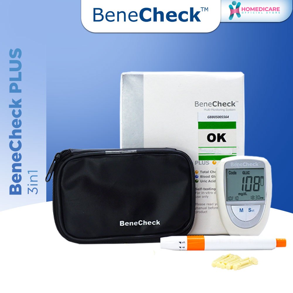 Jual Alat Cek Darah - BeneCheck PLUS 3 in 1 (Alat Screening Kesehatan ...