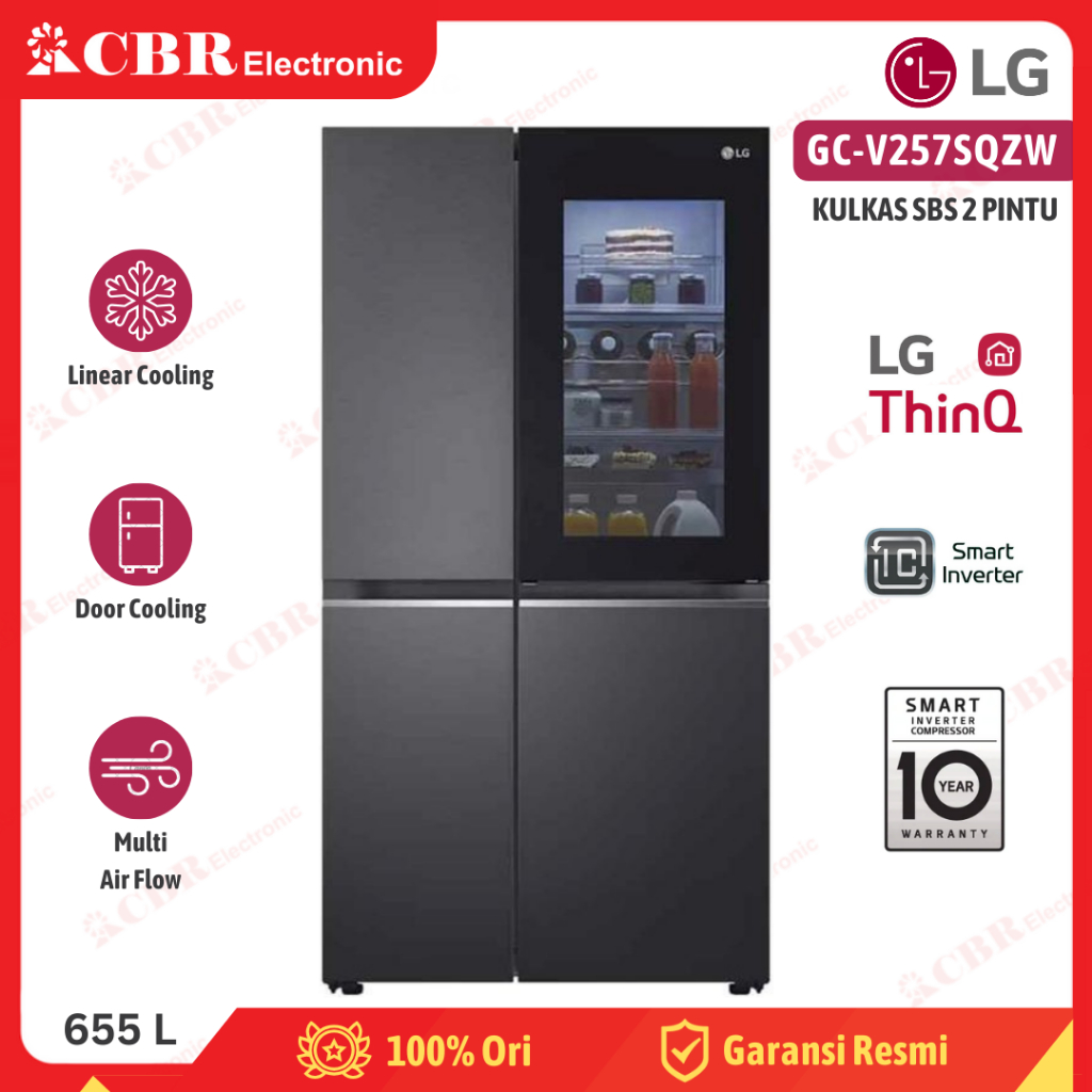 Jual Kulkas LG Side By Side 2 Pintu GC-V257SQZW / 655 L | Shopee Indonesia