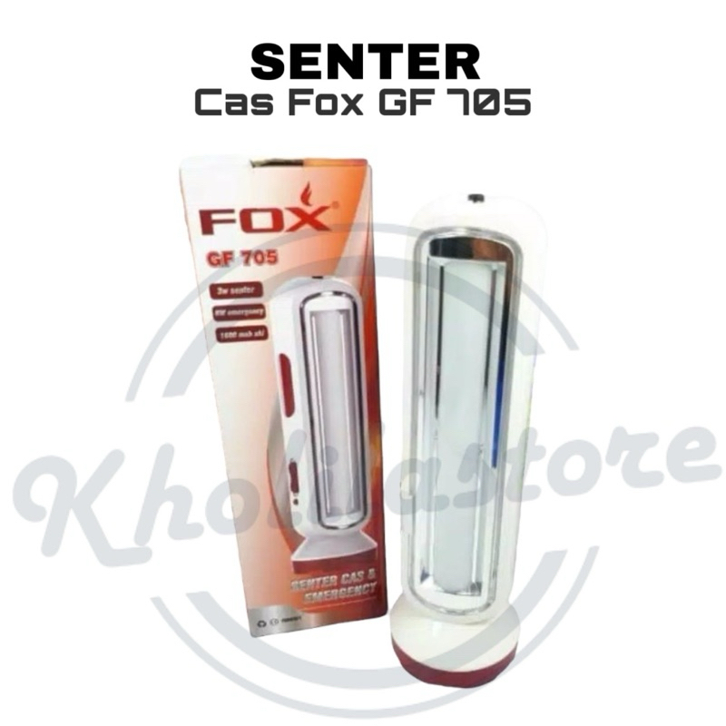 Jual Senter Cas Emergency Fox GF 705 | Shopee Indonesia