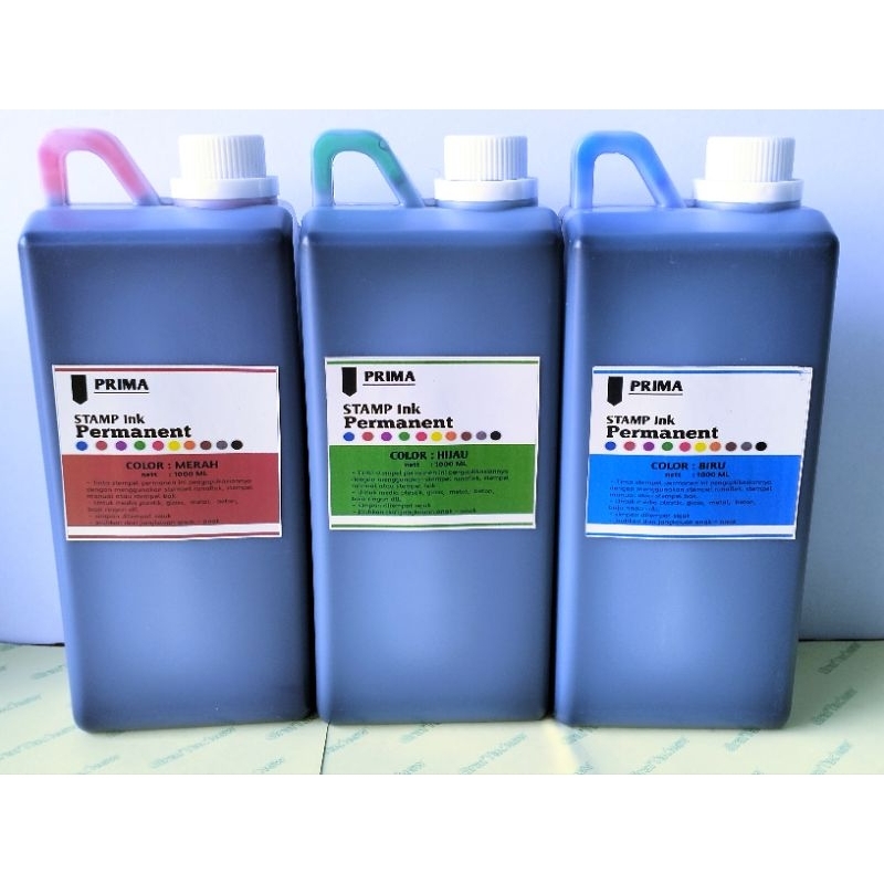 Jual Tinta stempel permanent plastik berbasis Pigmen untuk stempel ...