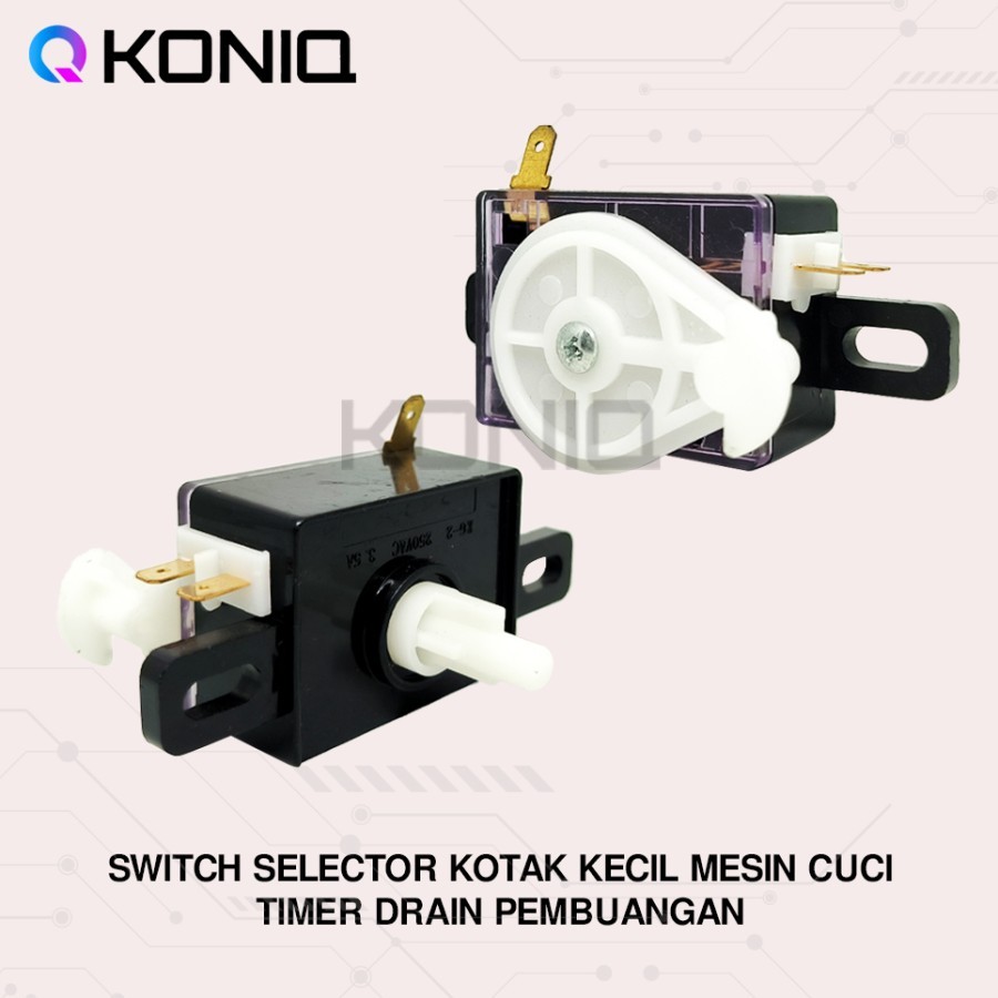 Jual SWITCH SELECTOR KOTAK KECIL MESIN CUCI / TIMER SWITCH DRAIN ...