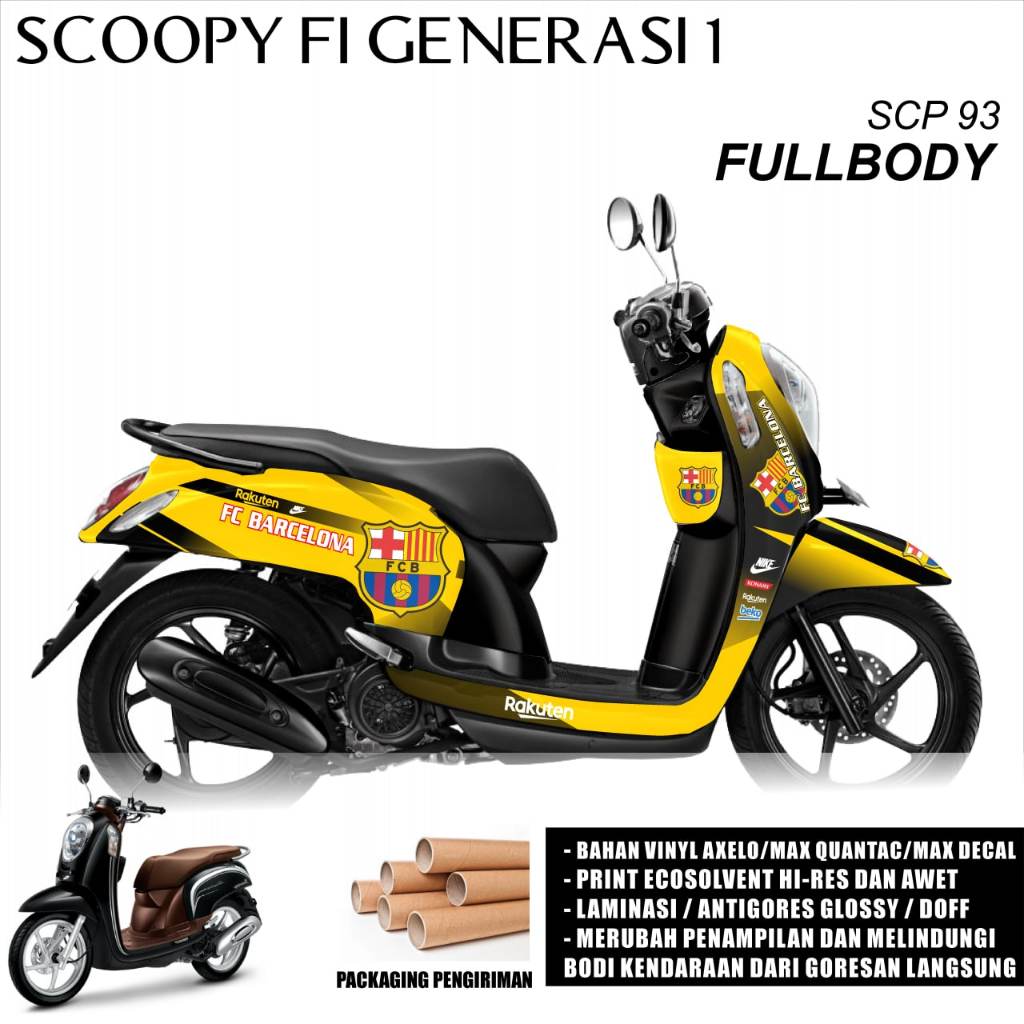 Jual SCP 093 DECAL SCOOPY FULL BODY BARCELONA | Shopee Indonesia