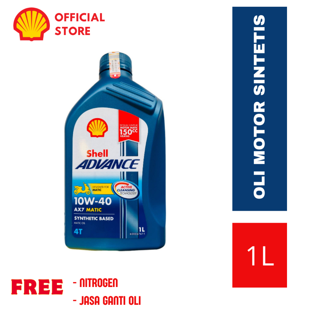 Jual Oli Motor Matic Shell Advance Ax7 Scooter 10w 40 1l Shopee Indonesia