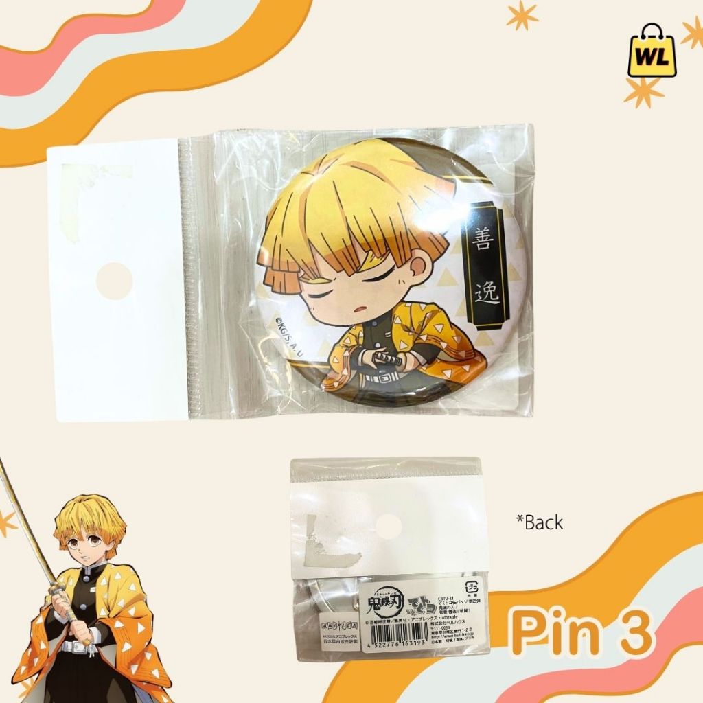 Jual Demon Slayer Agatsuma Zenitsu Merch Anime Kimetsu No Yaiba Kartu ...