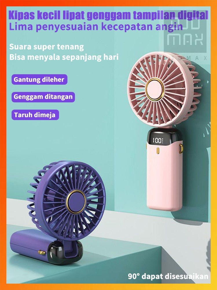 Jual DJDMax Kipas Kecil Portabel Mini Kipas Gantung Leher Genggam ...