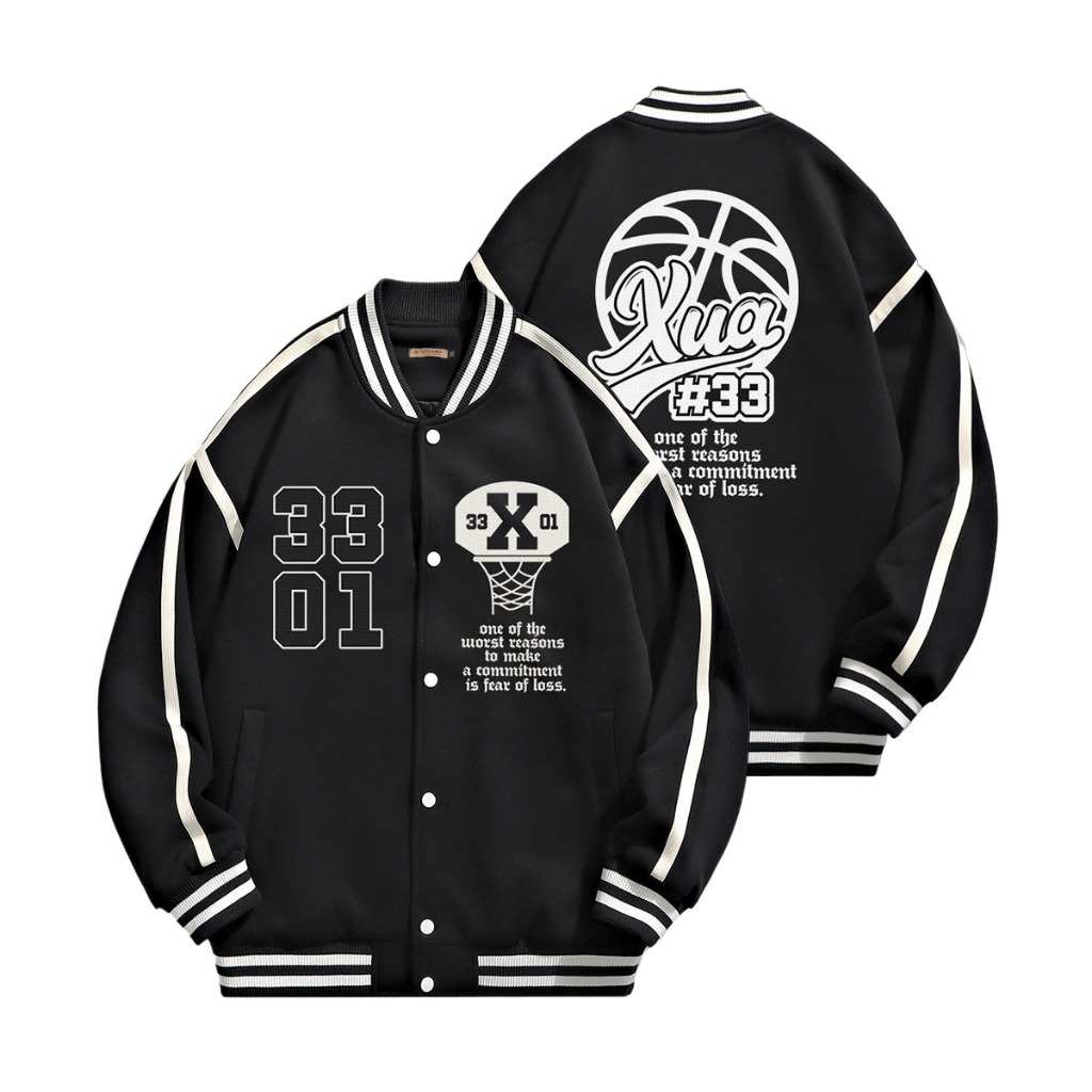 Jual Dhozen Jaket Varsity Fleece List Basket Xua33 | Shopee Indonesia