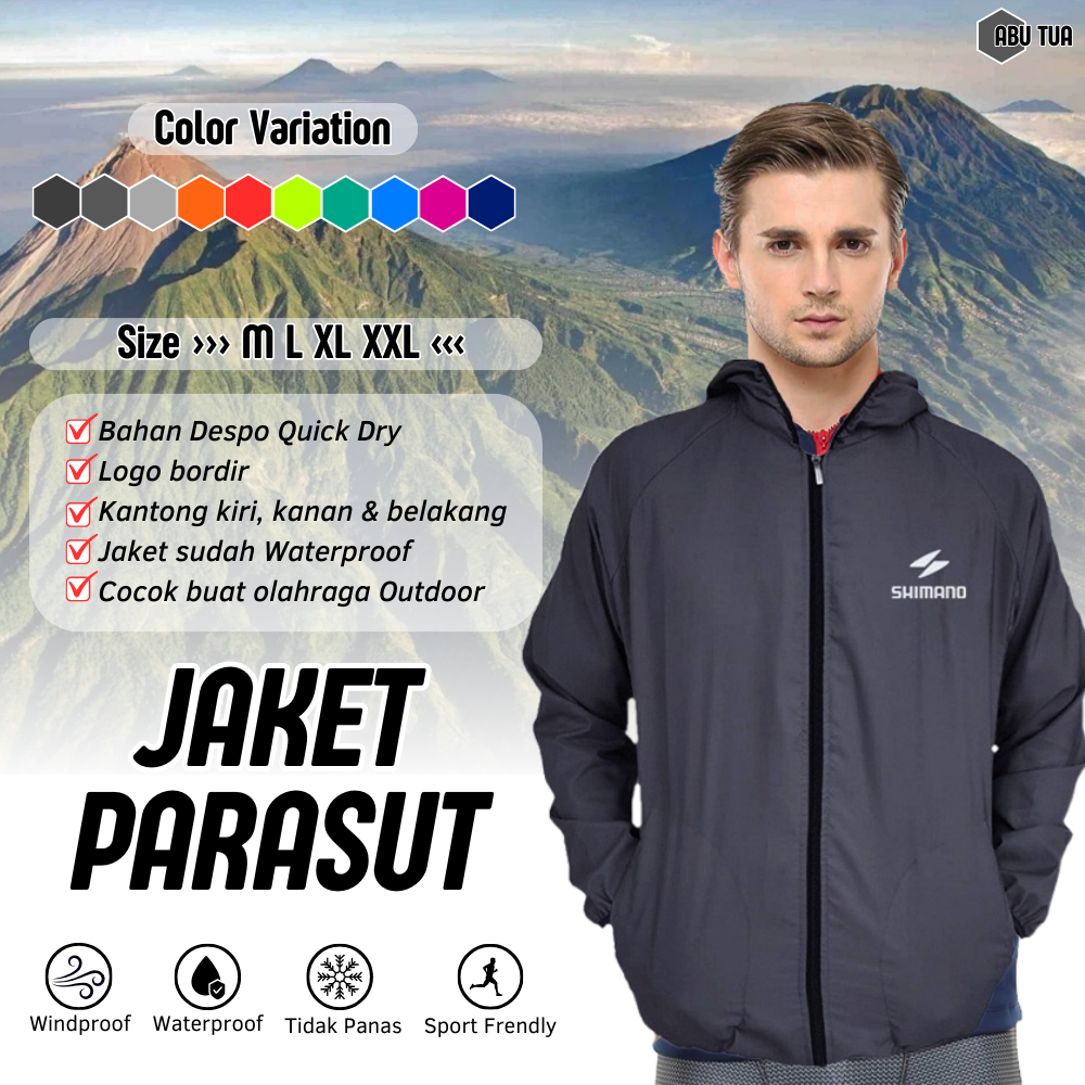 Jual Jaket Sepeda Parasut Waterproof | Jaket Running Sepeda Sauna ...