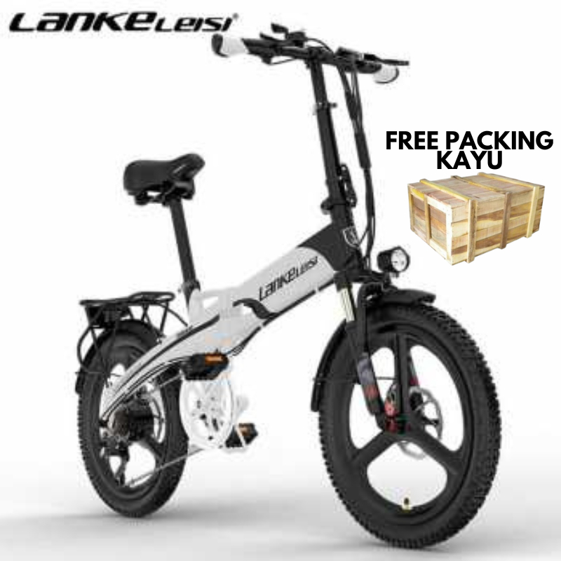Jual Lankeleisi Sepeda Listrik Lipat Folding Bike Luxury Edition 48V 10 ...